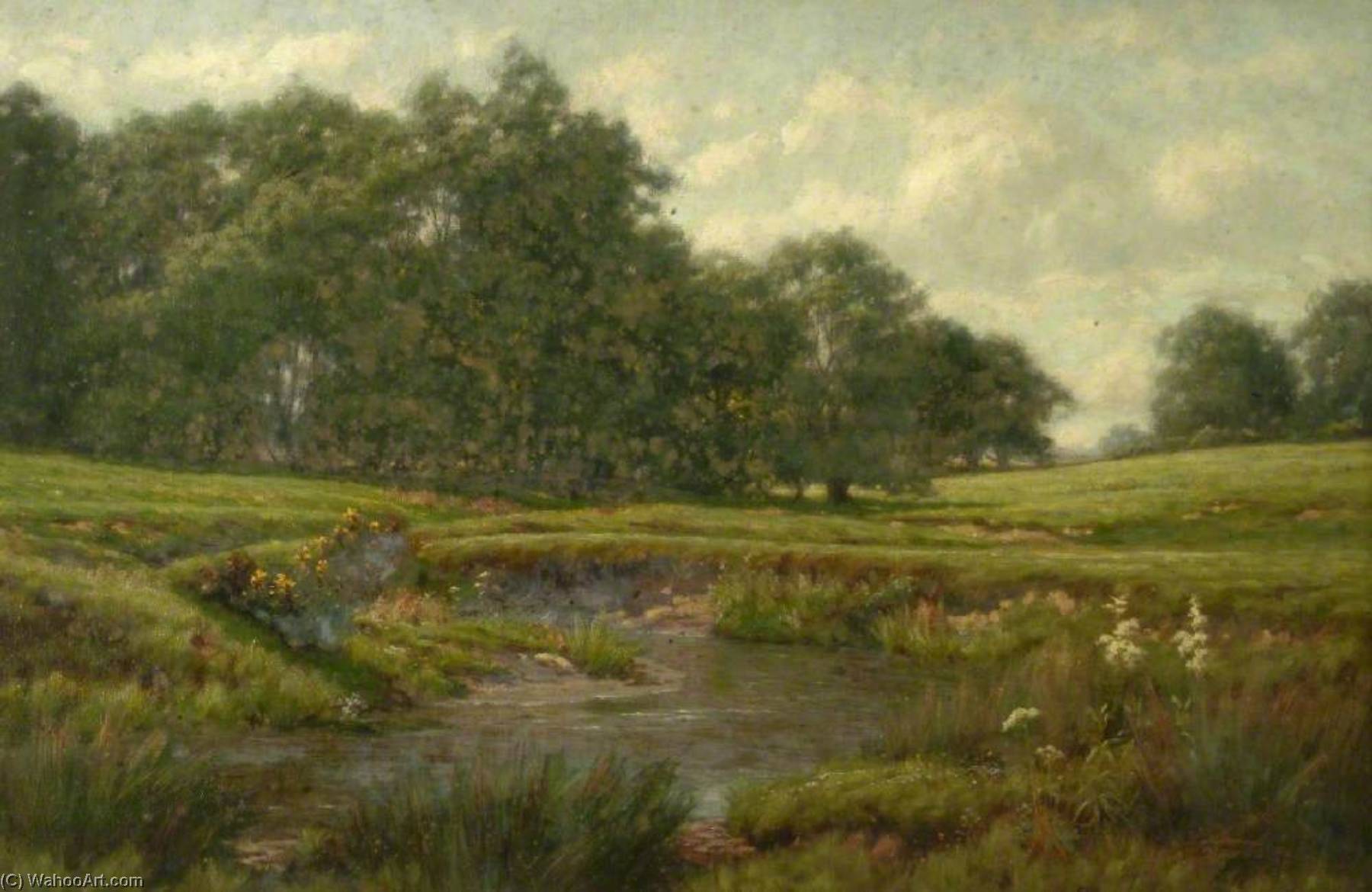 Order Artwork Replica The Brook, 1891 by Byron Cooper (1850-1933 ...