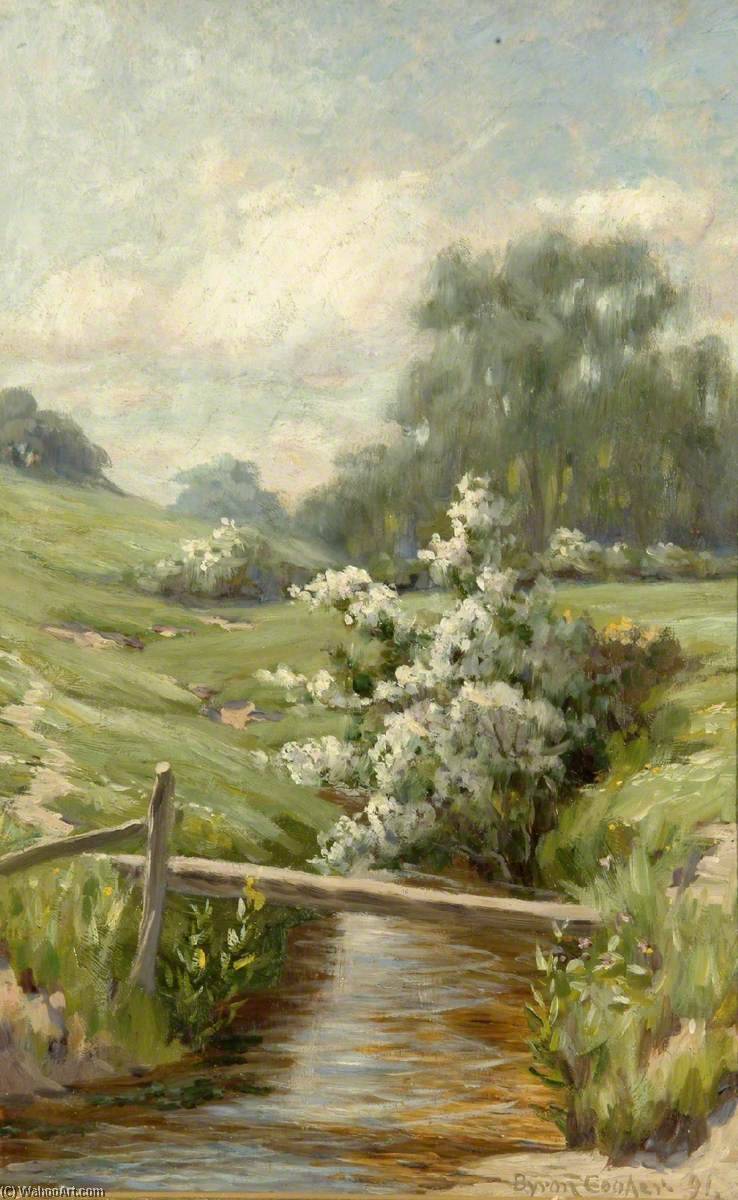 Museum Art Reproductions Stream through Countryside, 1891 by Byron ...