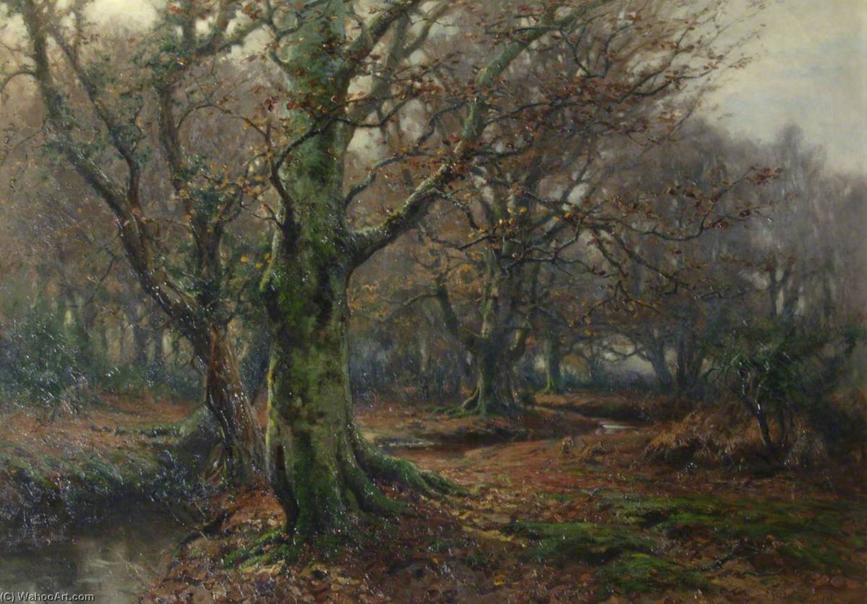 Get Paintings Reproductions Autumn Leaves, 1895 by Frederick Golden ...