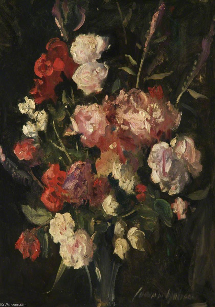 Get Paintings Reproductions Summer Flowers by Cowan Dobson (Inspired By ...