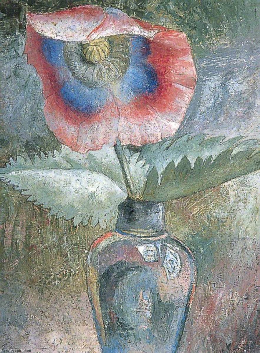 Oil Painting Replica Poppy in a Glass Jar by Kaff Gerrard (Inspired By ...