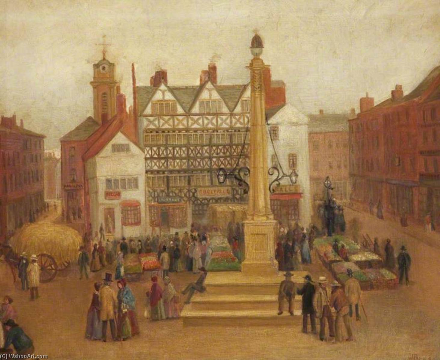 Order Artwork Replica Preston Market in the Olden Days by John Anthony ...