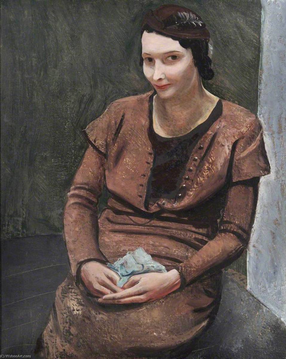Oil Painting Replica Miss Lucie Brown, 1930 by John Arthur Malcolm ...