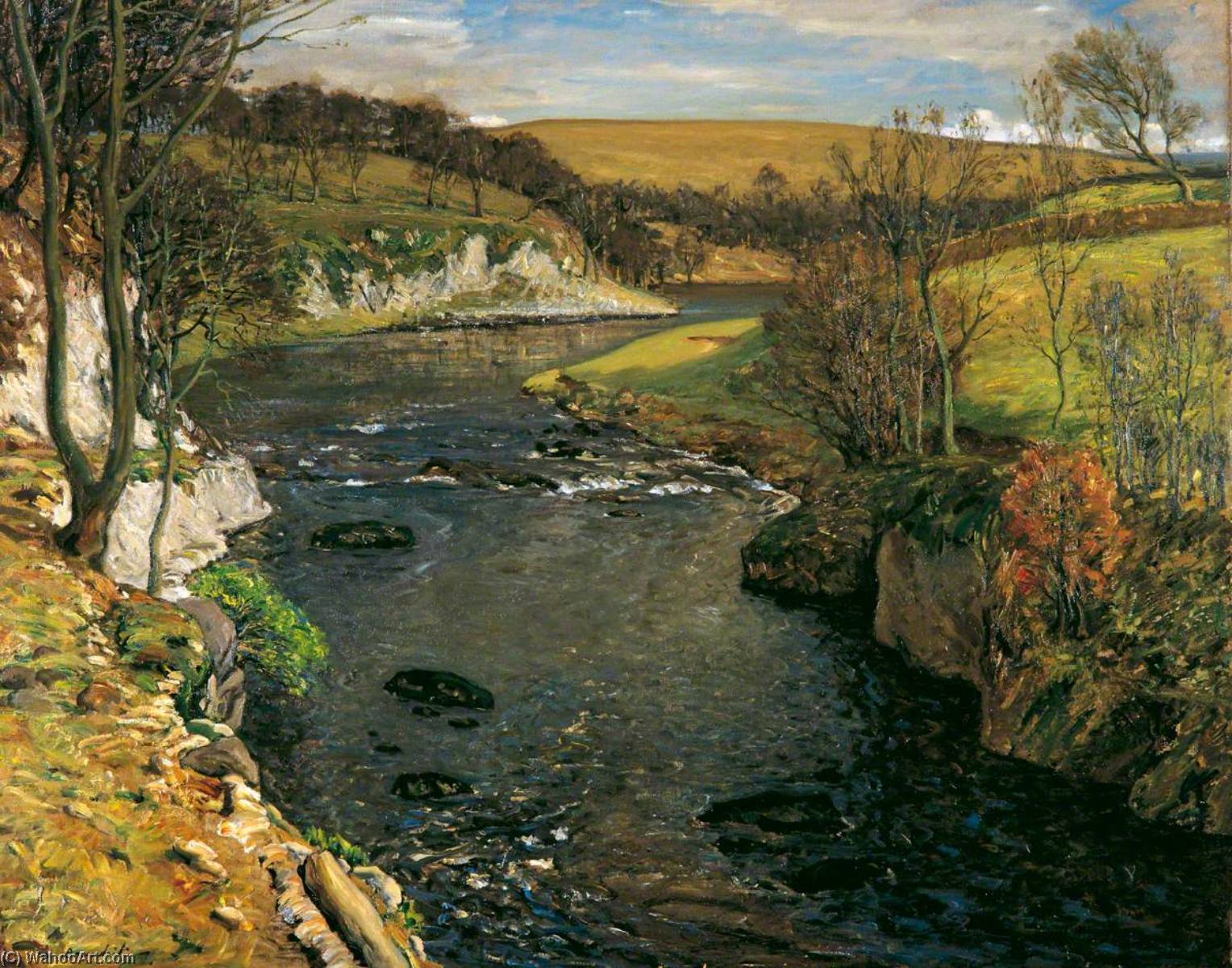 Art Reproductions The River, 1924 by Reginald Grange Brundrit (Inspired ...