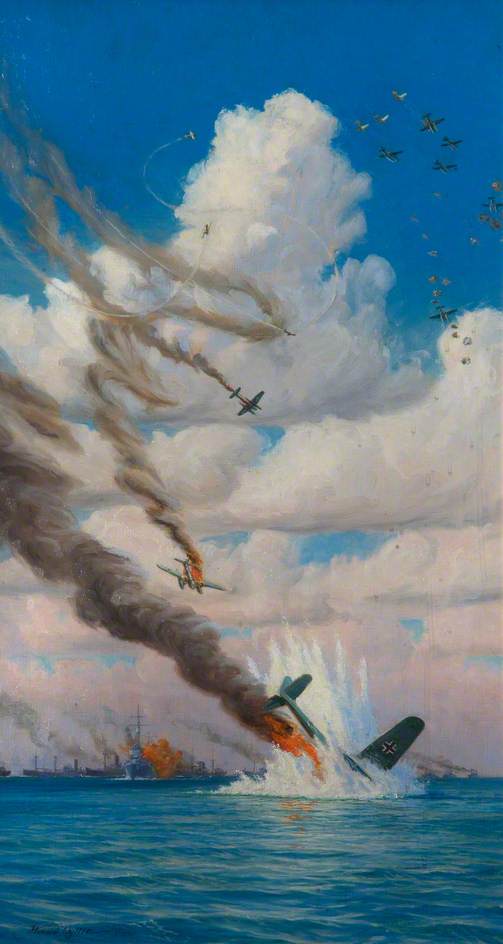 Purchase Oil Painting Replica Air and Naval Battle off Spurn Head, 1940 ...