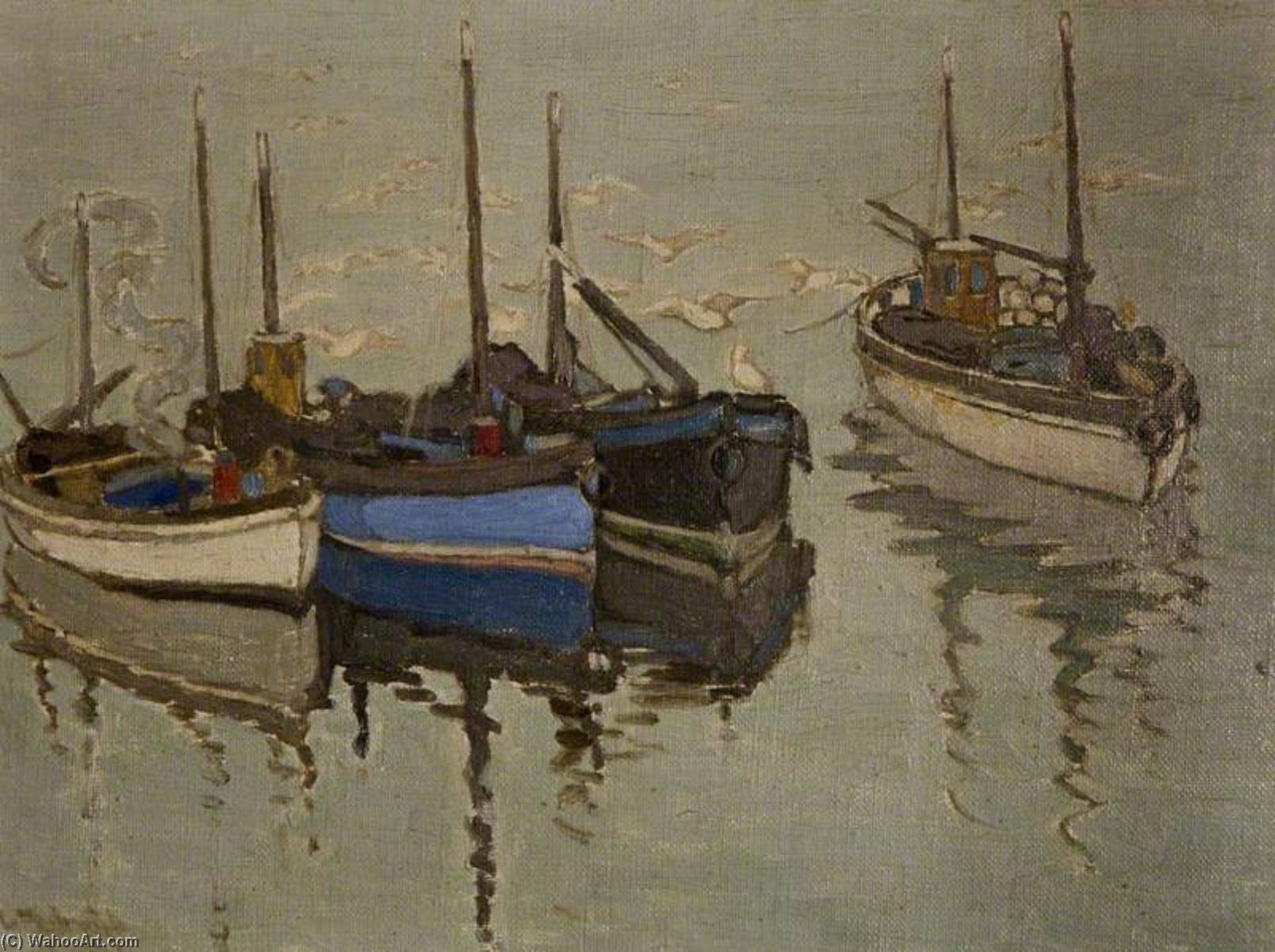 Purchase Oil Painting Replica Boats and Buoys after a Storm by Georgina ...