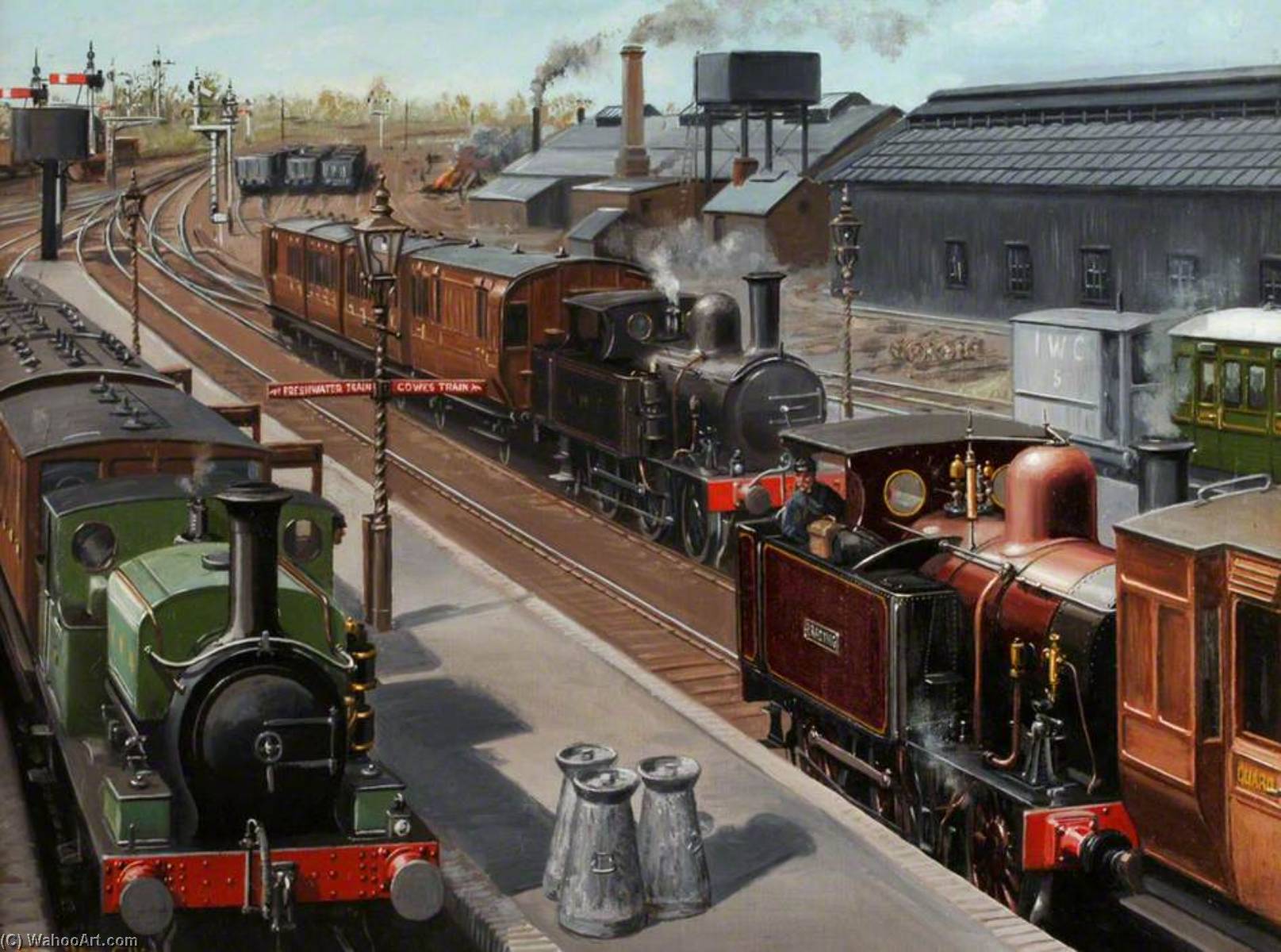 Get Art Reproductions Newport Station by Cuthbert Hamilton Ellis ...