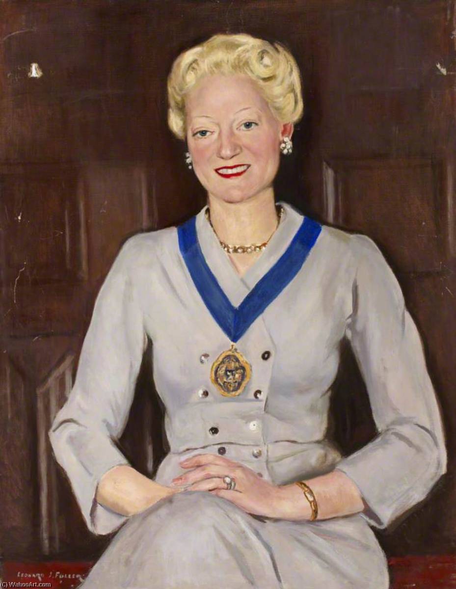 Sra. John Wells, Alcaldesa de Westminster (1971-1972) de Leonard John ...