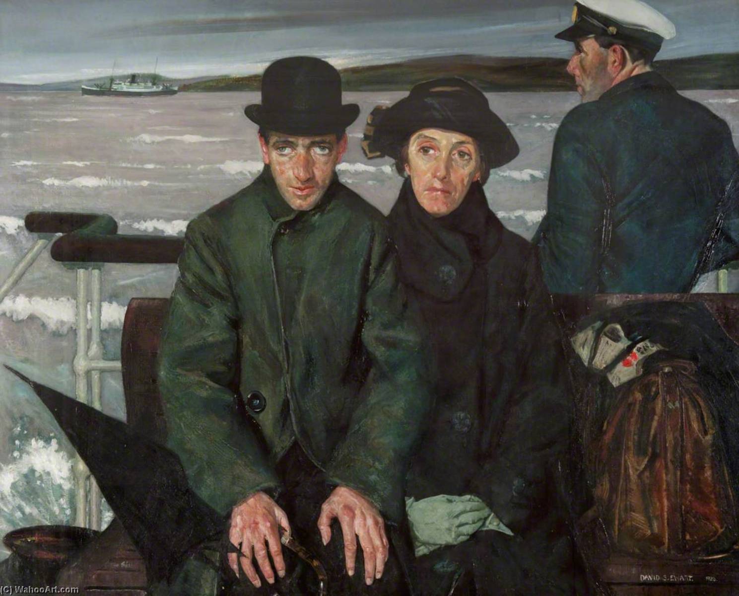 Purchase Oil Painting Replica The Emigrants, 1926 by David Shanks Ewart ...