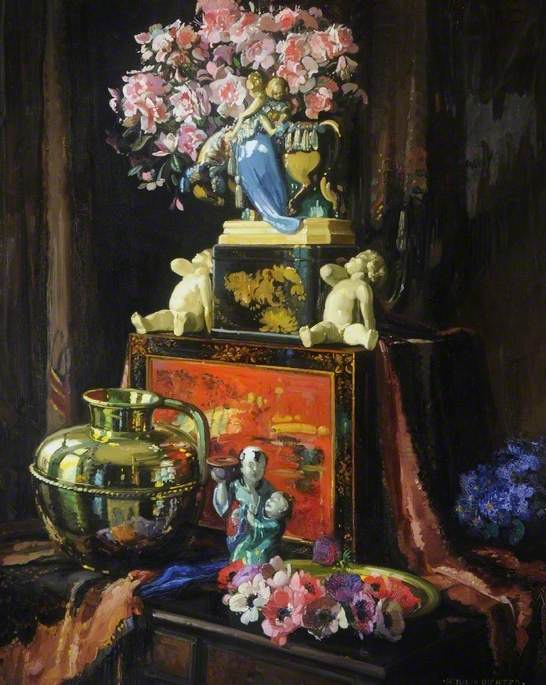 Paintings Reproductions A Festival by Herbert Davis Richter (Inspired ...