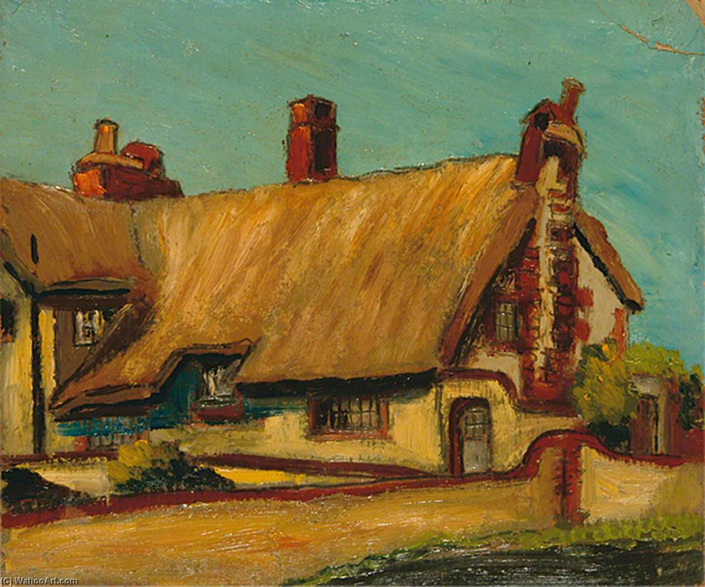 Paintings Reproductions Blake`s Cottage, Felpham near Bognor, West ...