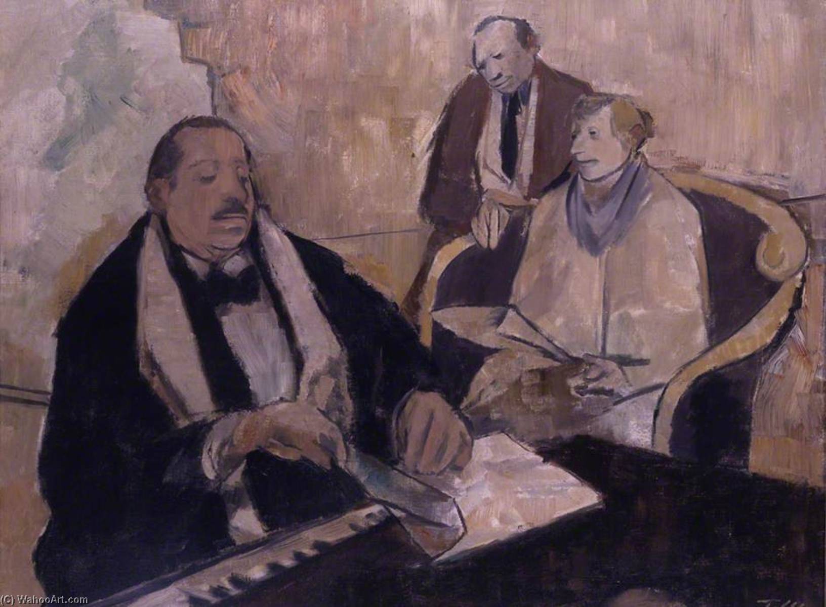 Oil Painting Replica The Impresario, 1949 by Geoffrey Arthur Tibble ...