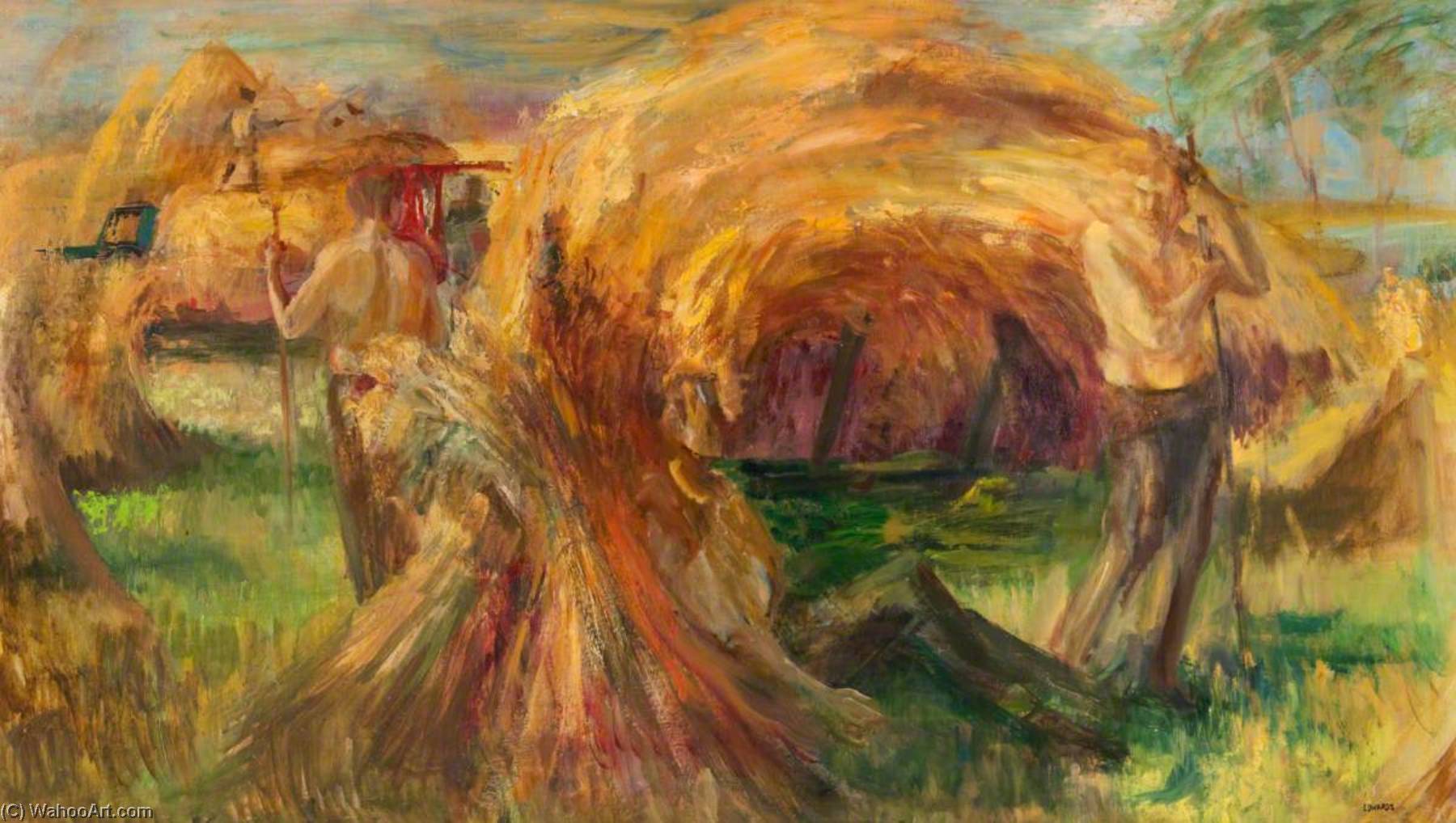 Harvest Time by Joseph Byres Edwards (1933-2000) Joseph Byres Edwards ...