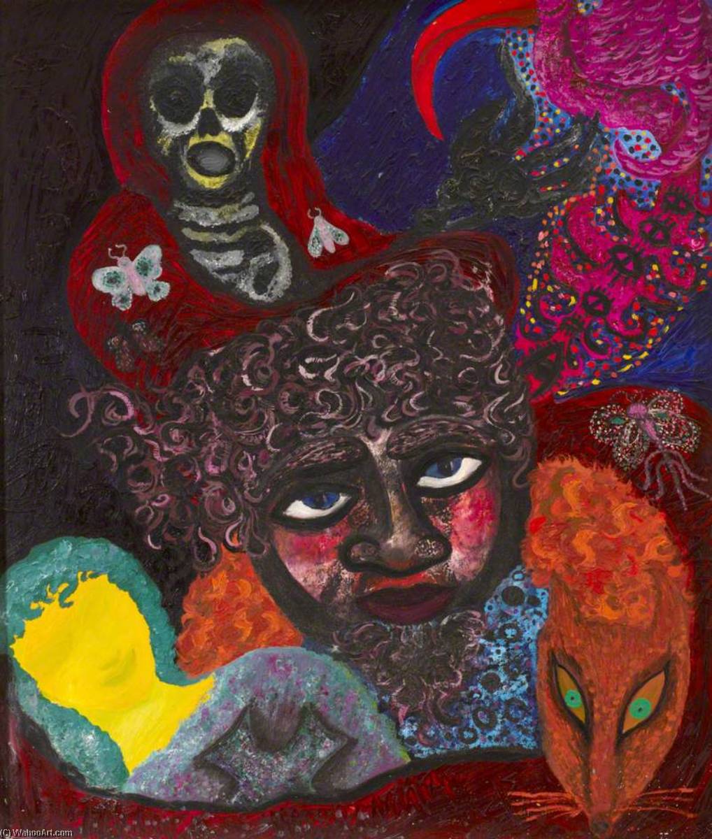 Self Portrait with a Fox by Stanley Lench (1934-2000) Stanley Lench ...