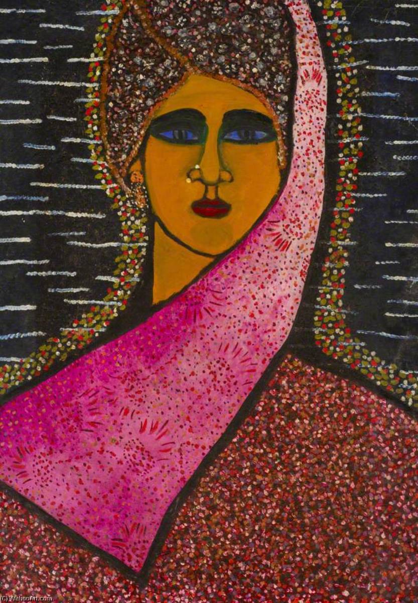 Indian Woman by Stanley Lench (1934-2000) Stanley Lench | ArtsDot.com