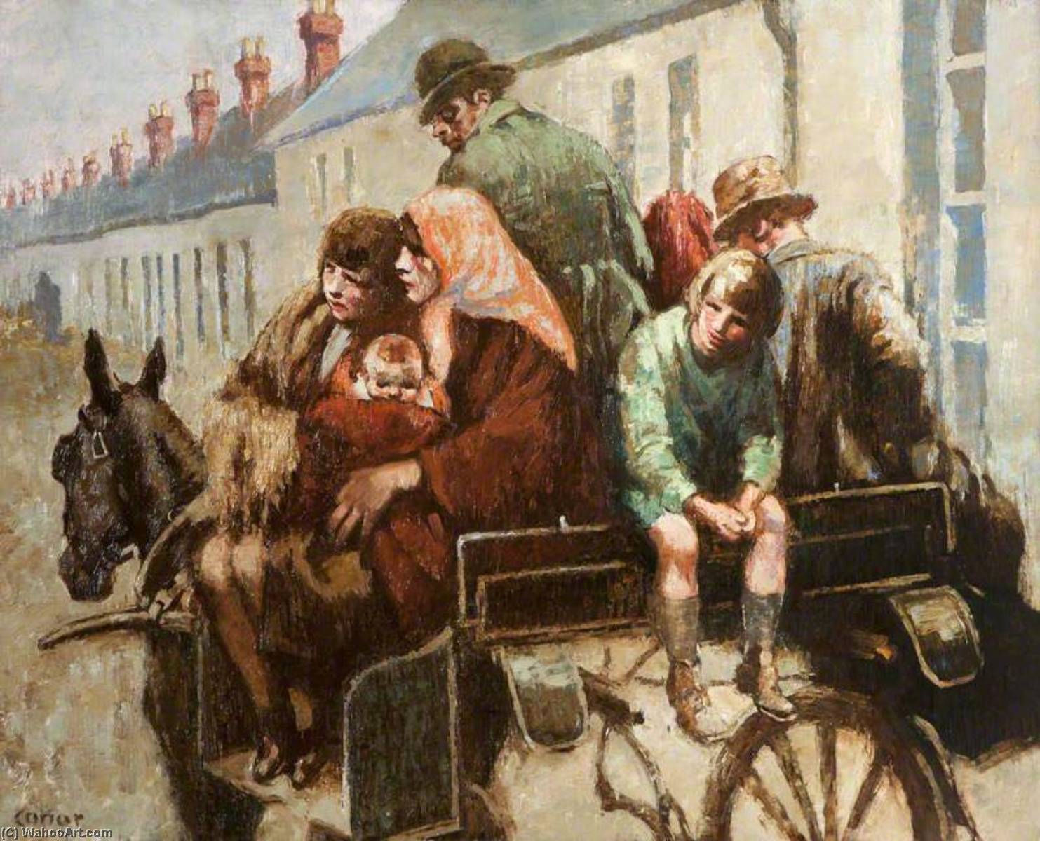Purchase Oil Painting Replica The Jaunting Car, 1933 by William Conor ...