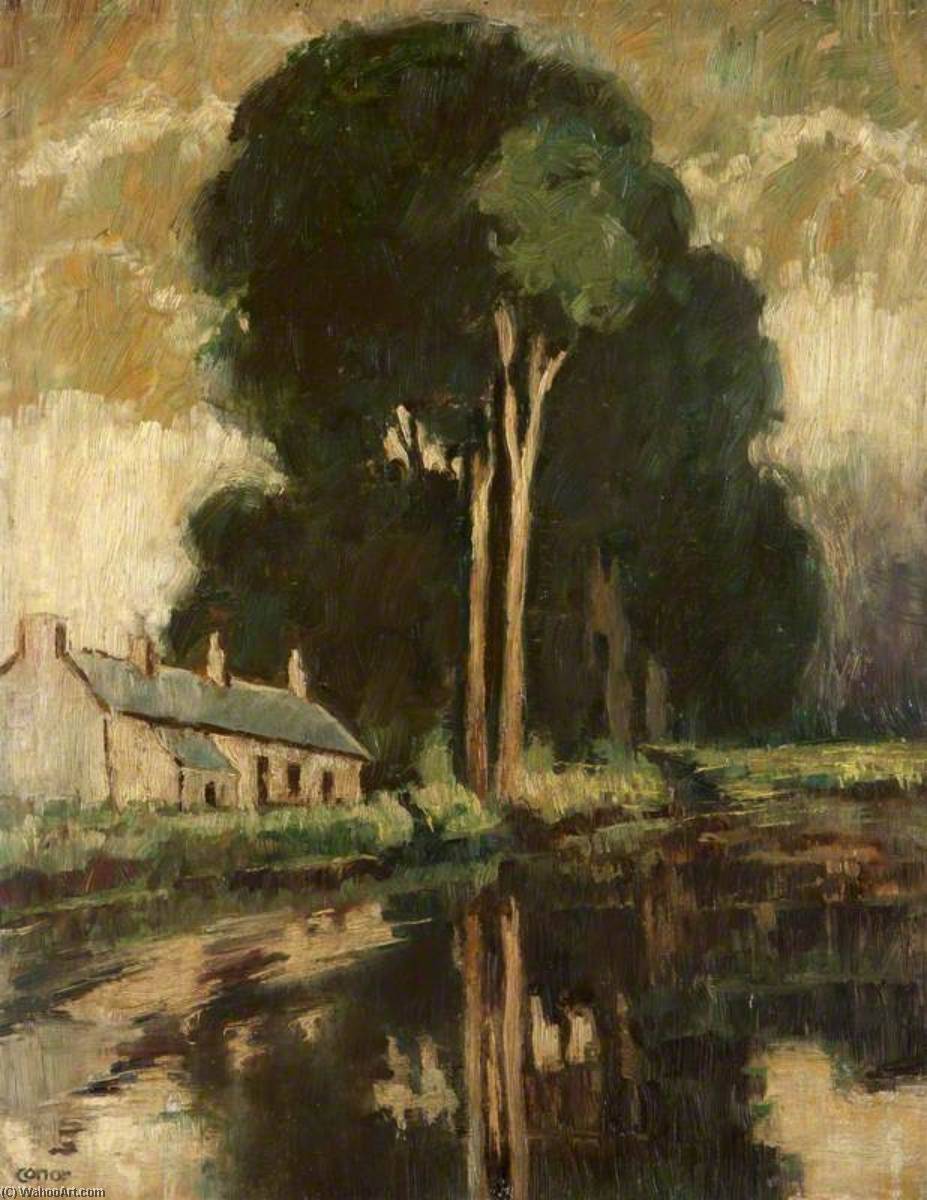 Get Paintings Reproductions Trees on the Lagan near Shaw’s Bridge, 1935 ...