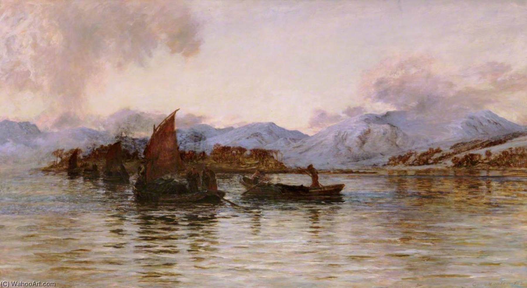 Purchase Oil Painting Replica The Burial of the MacDonalds, 1892 by ...