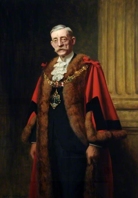 Kunstreproduktionen Alderman George E. Caine (1876–1969), JP, 1931 von ...