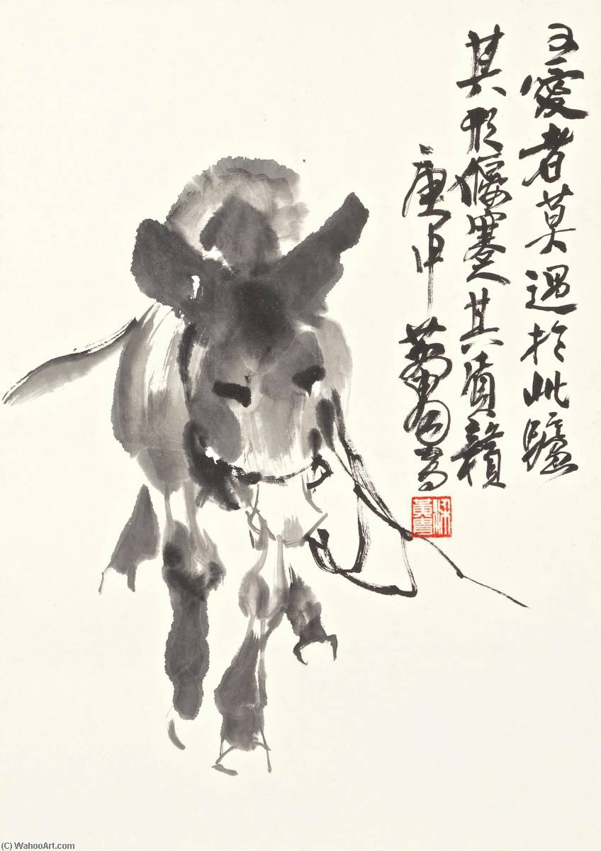Donkey by Huang Zhou (1925-1997) Huang Zhou | ArtsDot.com