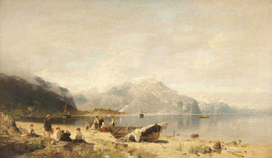 Get Paintings Reproductions Hardanger Fjord, Norway, 1901 by Georg ...