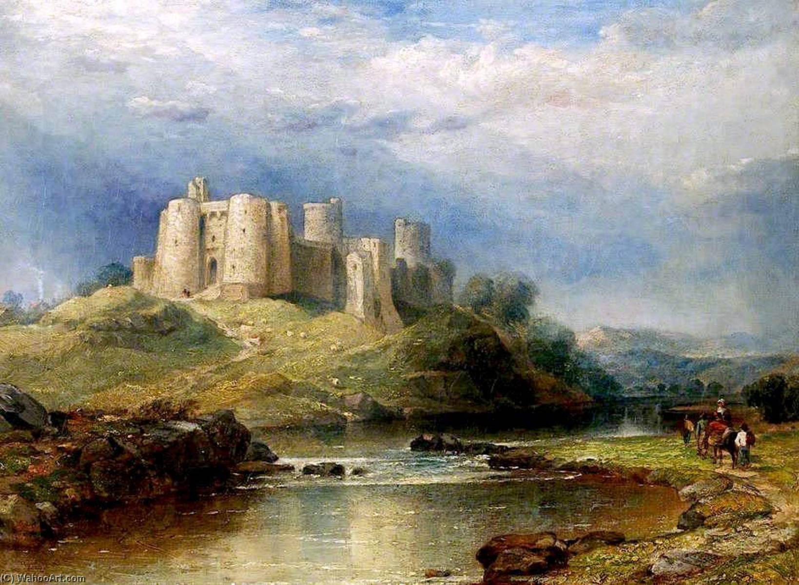 Paintings Reproductions Kidwelly Castle by David Cox The Elder (1783 ...