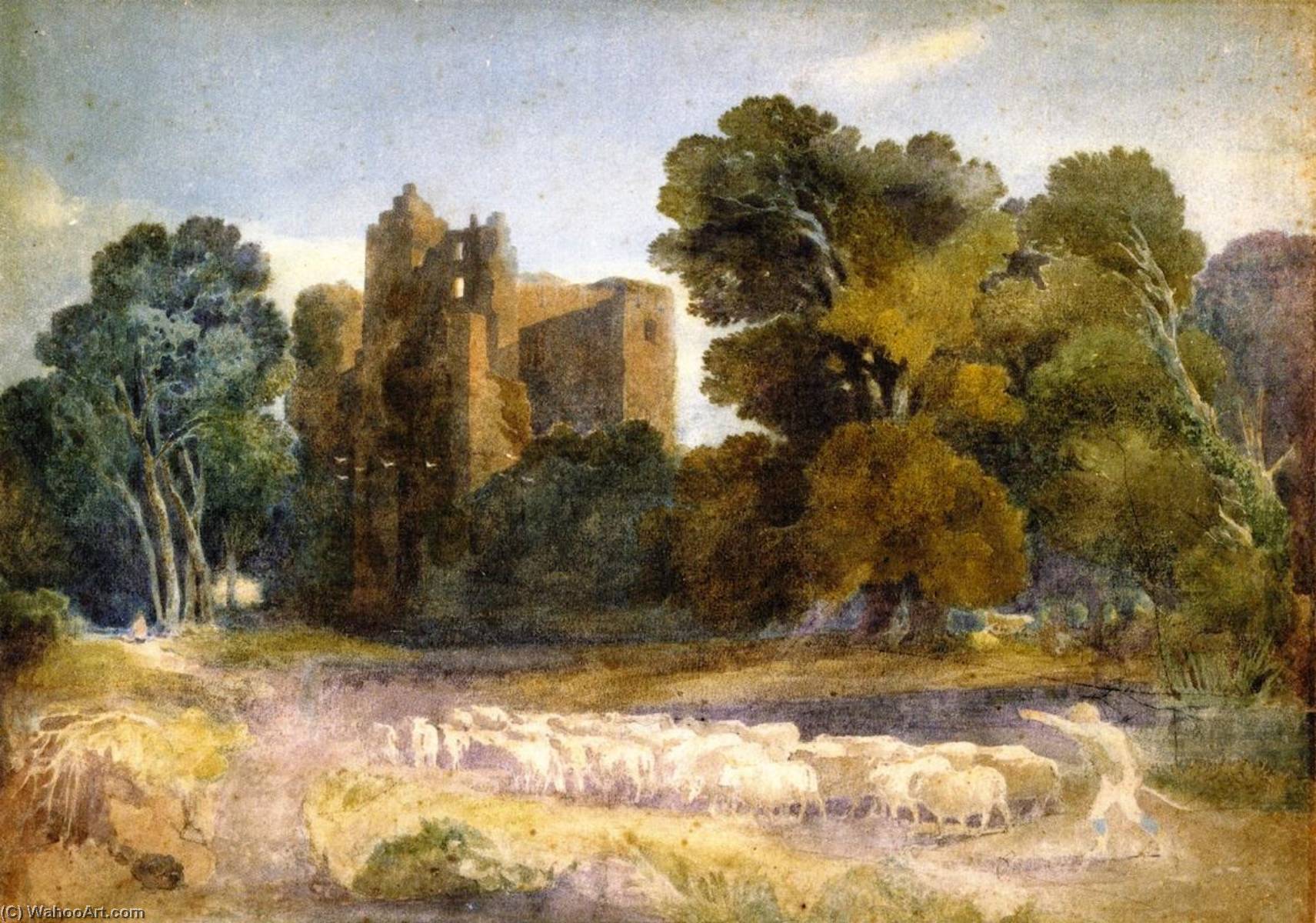 Art Reproductions Kenilworth Castle, 1807 by David Cox The Elder (1783 ...