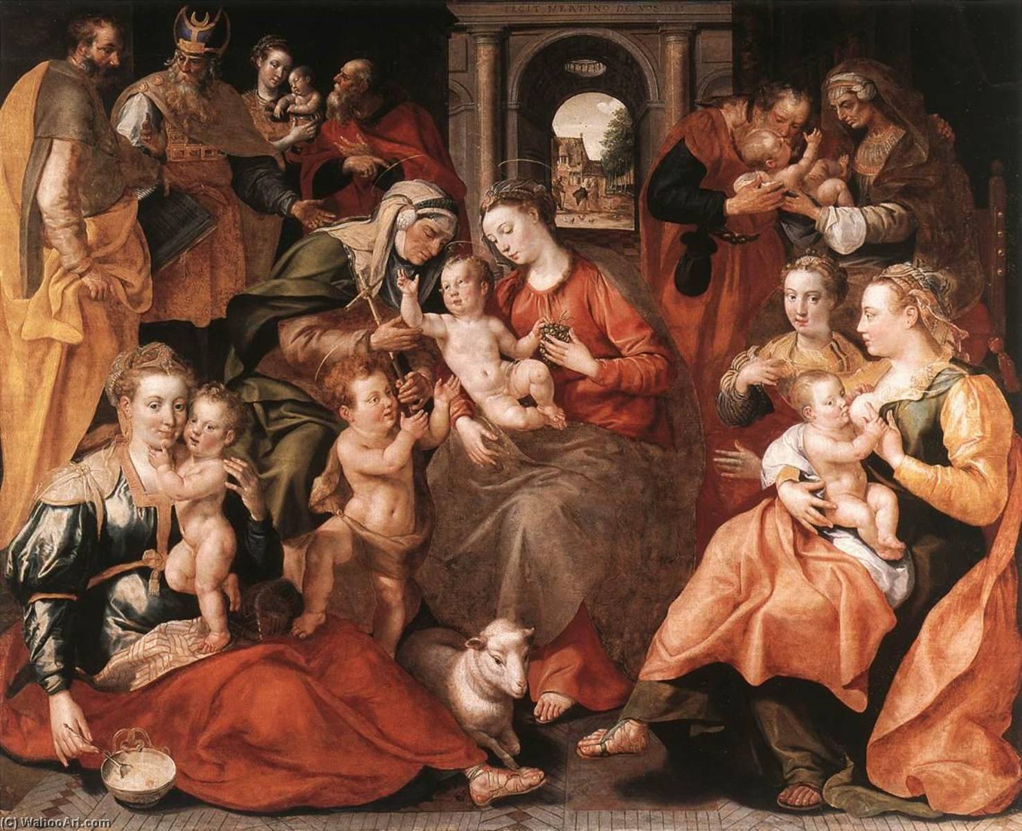 Order Artwork Replica The Family of Saint Anne, 1585 by Maarten De Vos ...