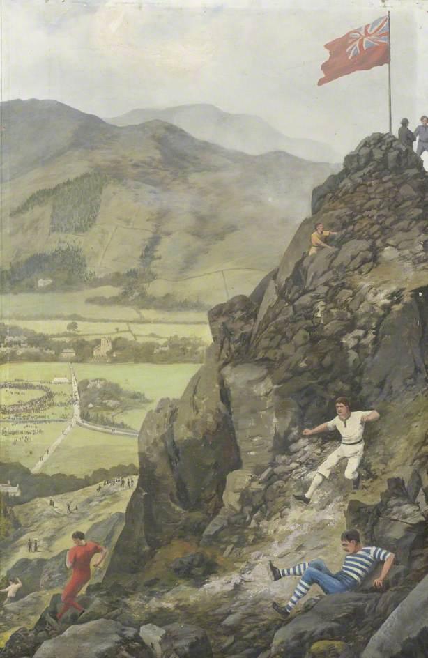 Museum Art Reproductions Grasmere Fell Races, 1915 by Frank Bramley ...