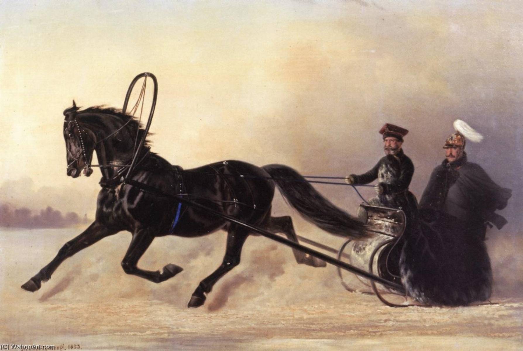 Order Artwork Replica Emperor Nicholas I on a Winter Outing, 1853 by ...