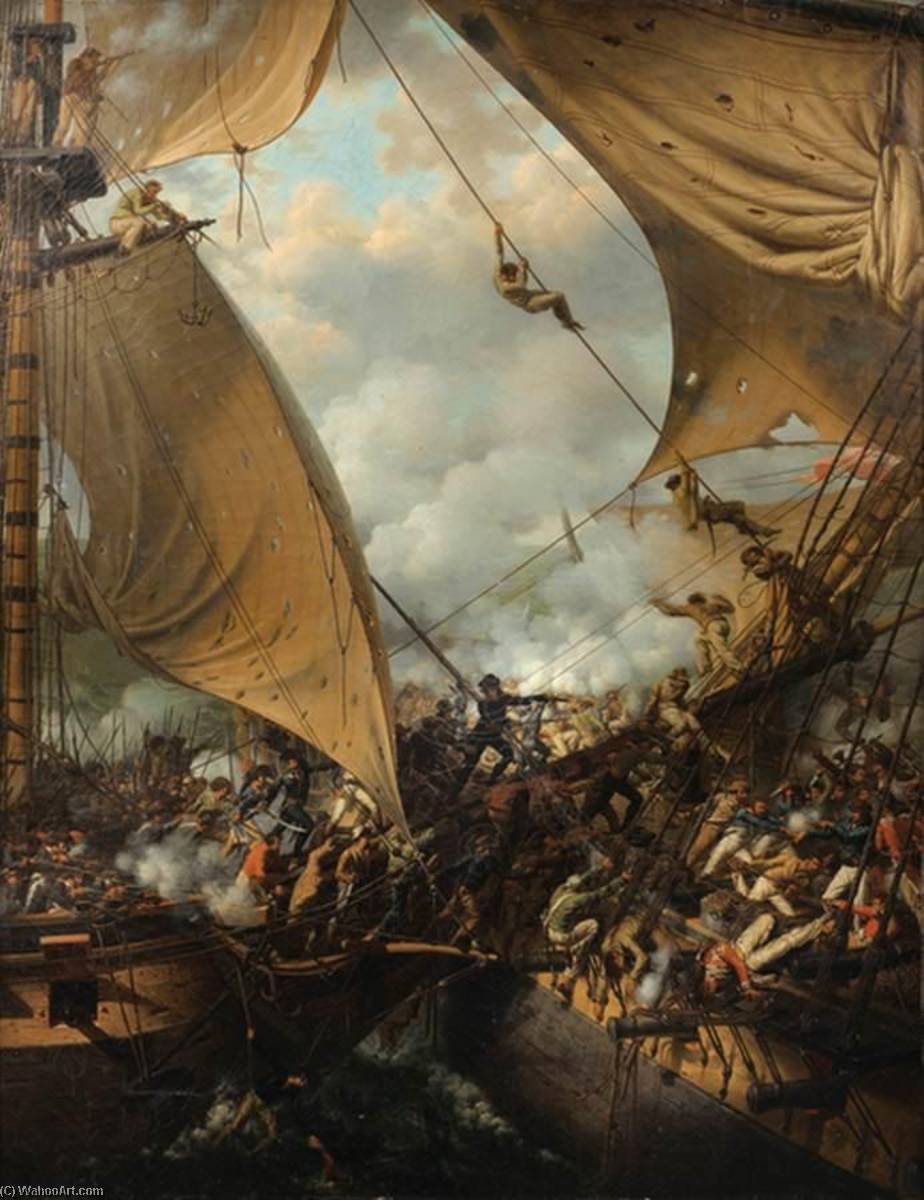 Buy Museum Art Reproductions A Boarding Scene by Louis Philippe Crepin ...