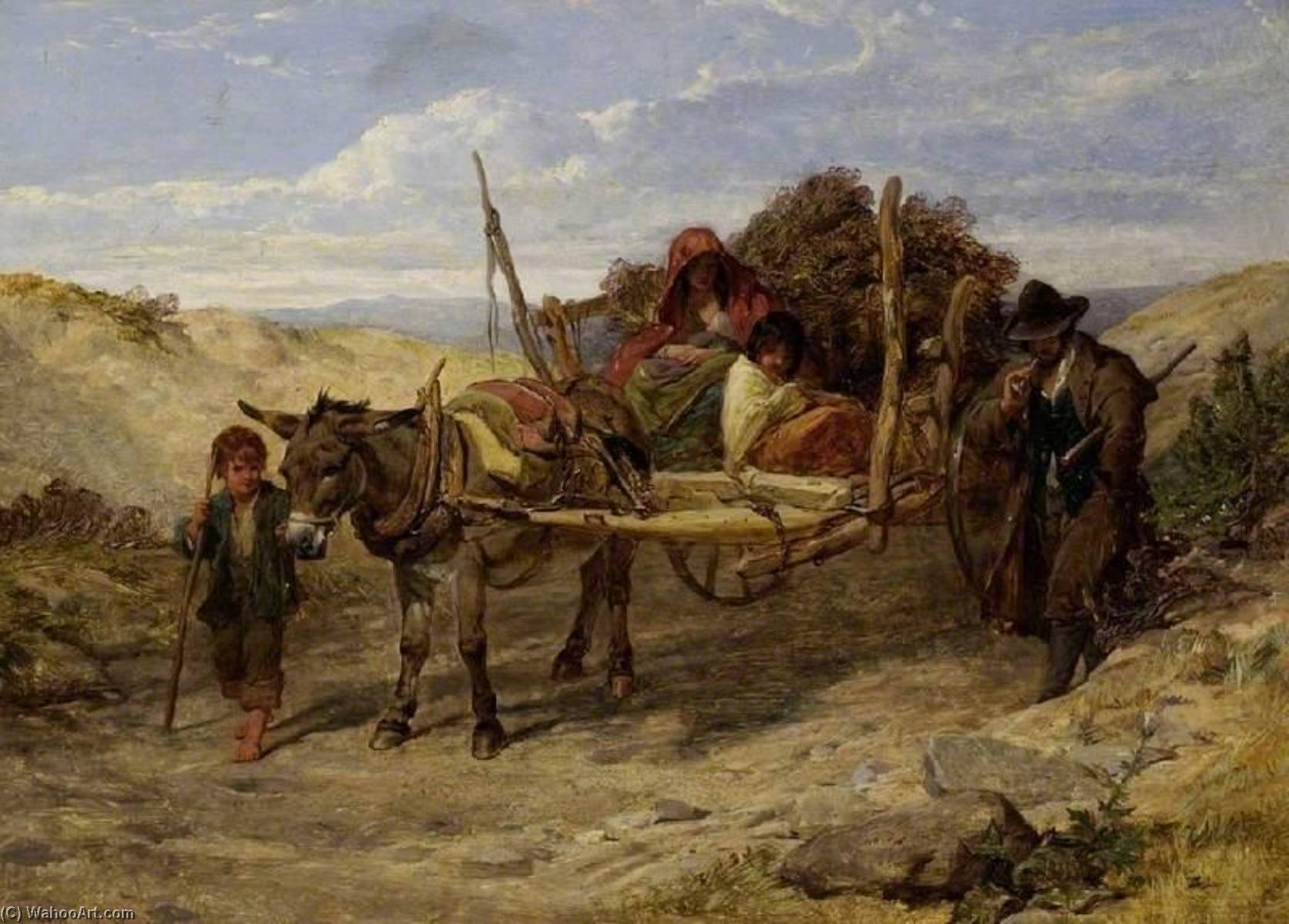Reproducciones De Arte El Carrito de Heath, 1850 de Frederick Goodall (1822-1904, United Kingdom ...