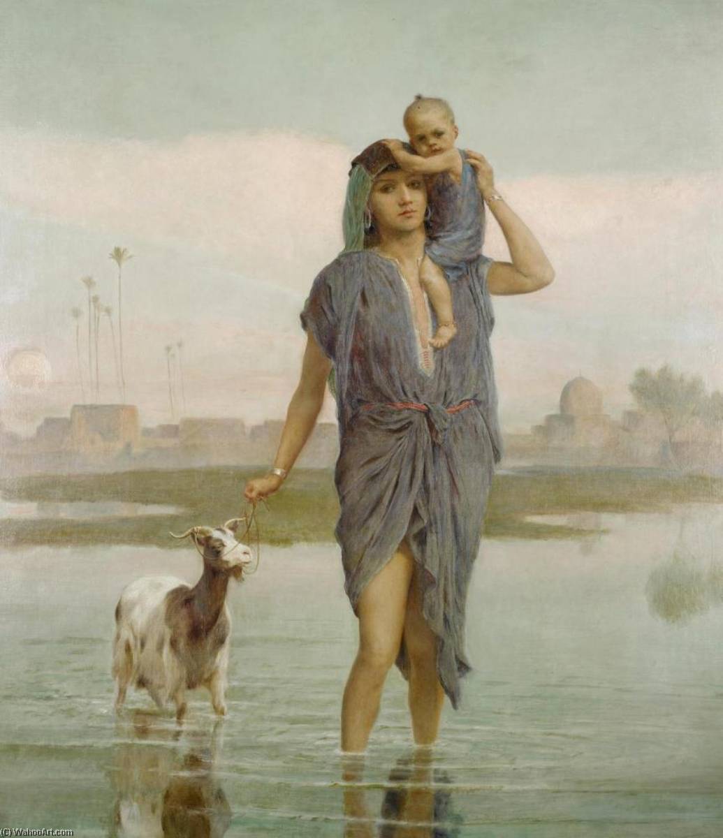 Purchase Oil Painting Replica Leaving the Village by Frederick Goodall ...