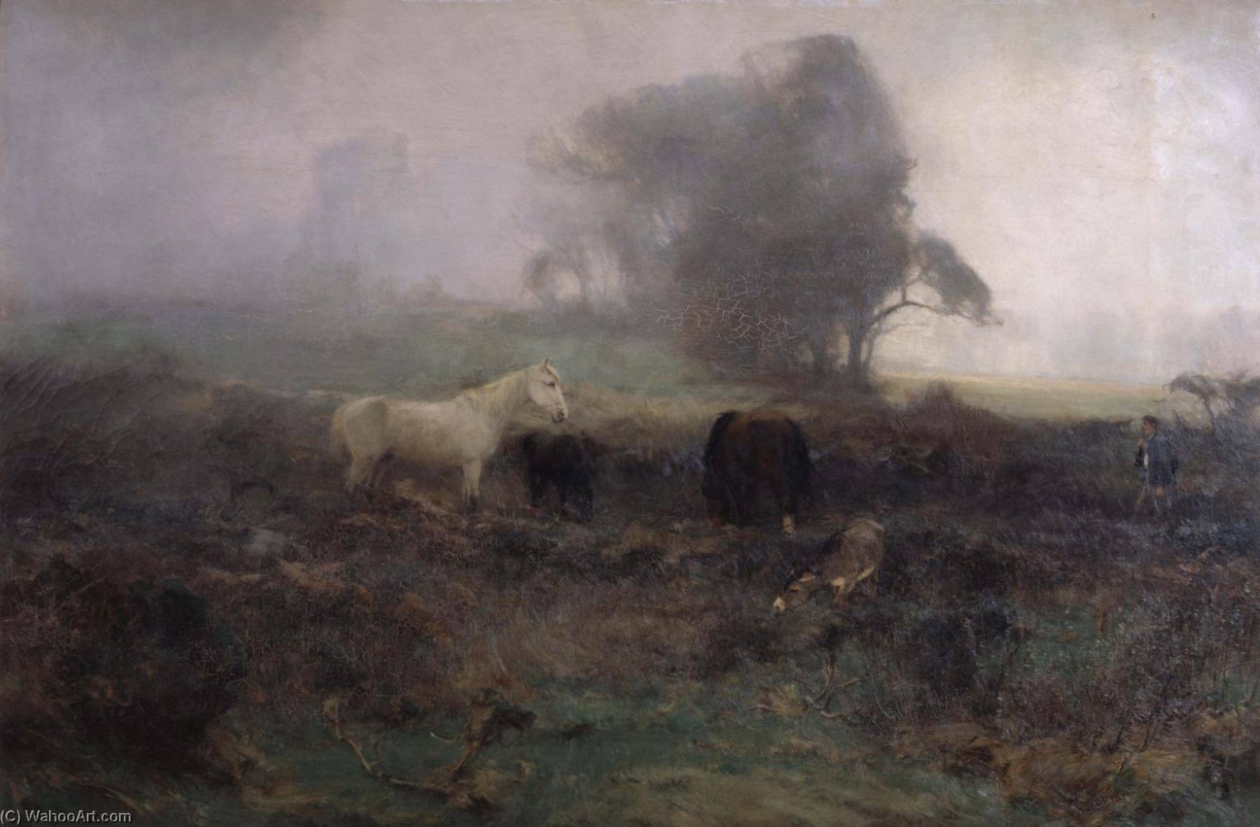 Buy Museum Art Reproductions In a Fog, 1897 by David Farquharson (1839 ...