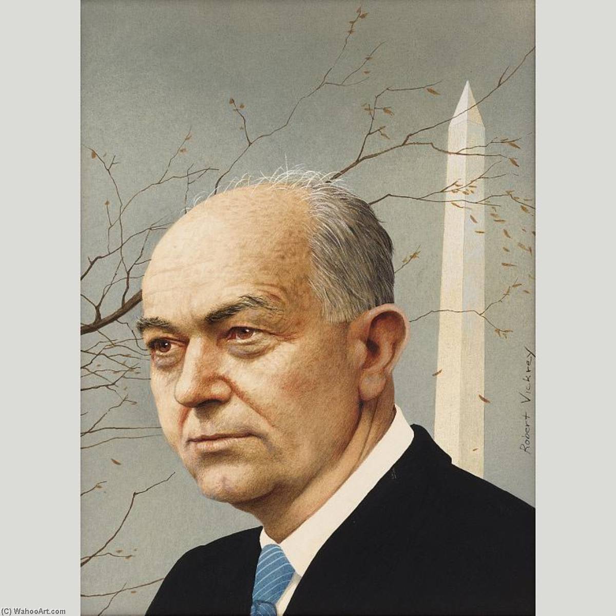 Dean Rusk, 1963 por Robert Vickrey (1926-2011) Robert Vickrey | ArtsDot.com