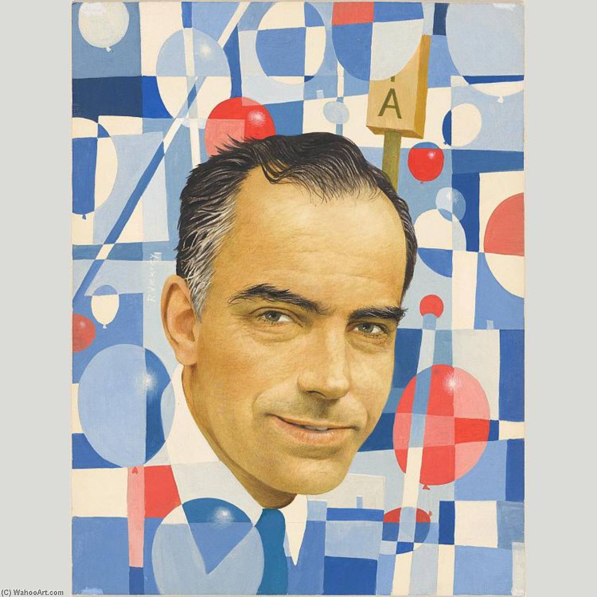 Daniel Jackson Evans, 1968 by Robert Vickrey (1926-2011) Robert Vickrey ...