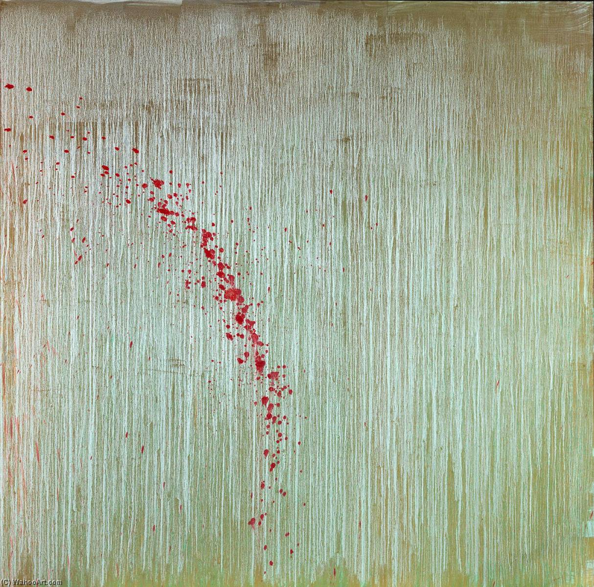 Gold Morning with Roses, 1999 by Pat Steir Pat Steir | ArtsDot.com