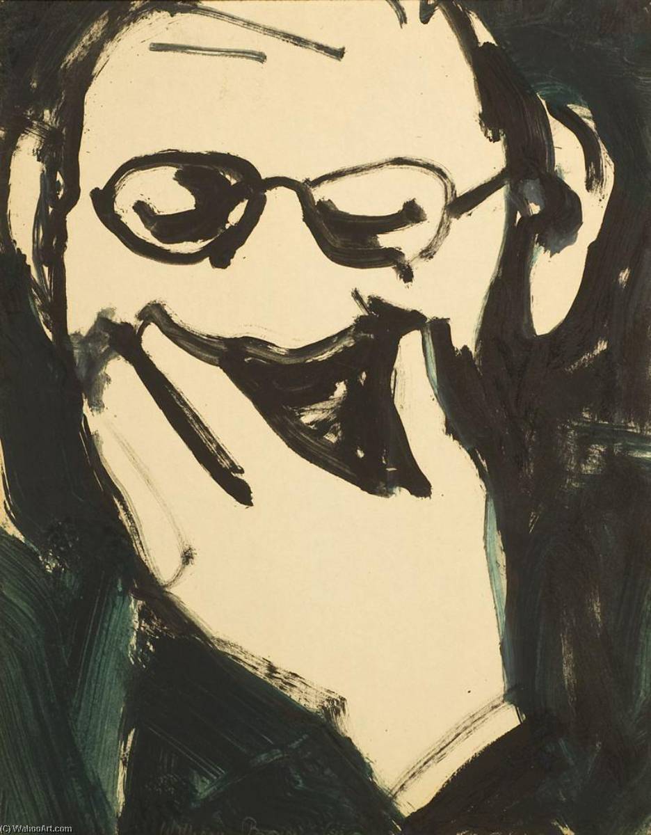Retrato de Allen Ginsberg, 1961 de William Theophilus Brown (1919-2012 ...