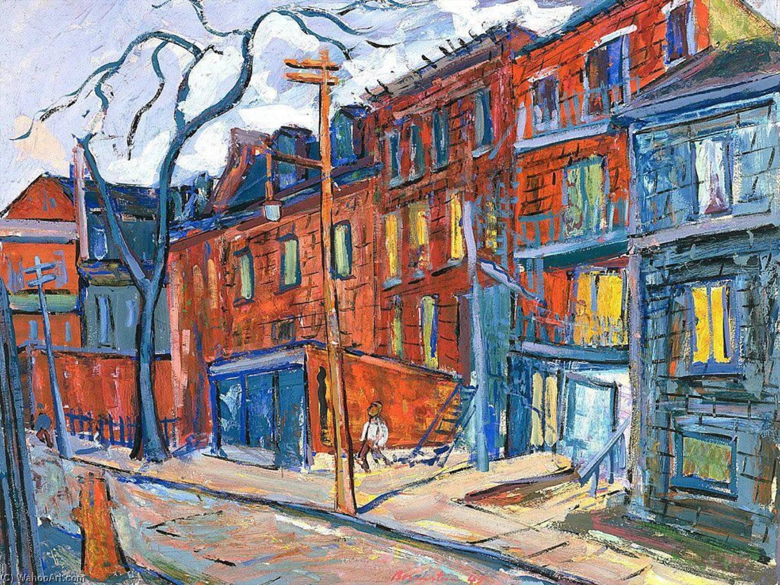 Buy Museum Art Reproductions Street in Montreal, 1945 by Sam Borenstein ...