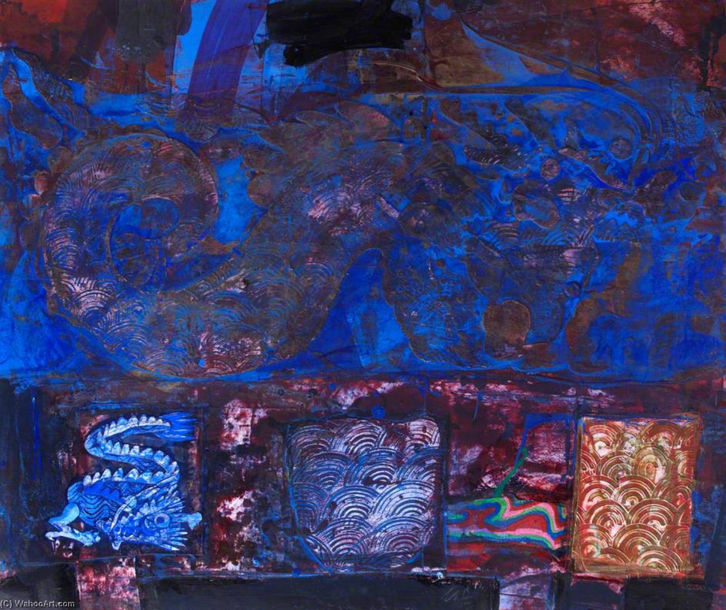 Blue Dragon Altar, 1990 by George Malcolm Donald George Malcolm Donald ...