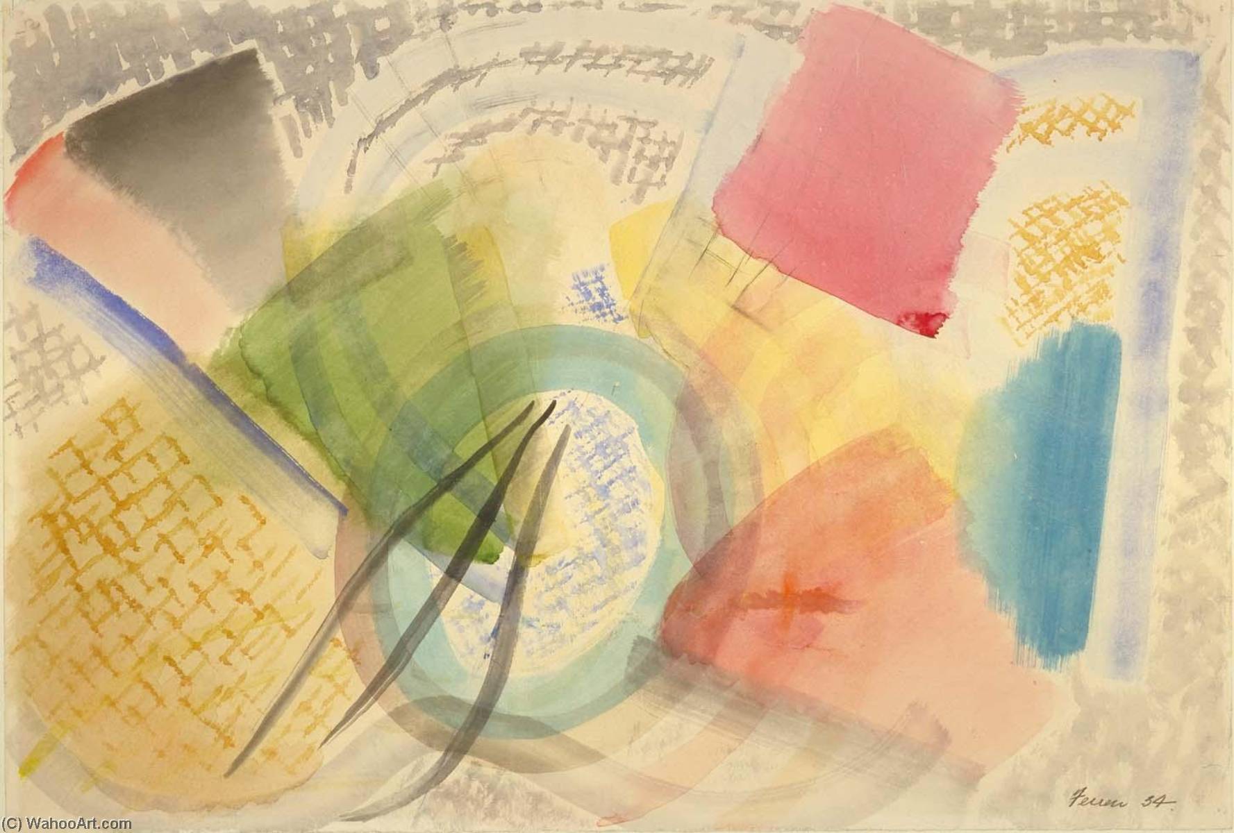 Reproductions D'art De Musée Sans titre, 1934 de John Ferren (Inspiré ...