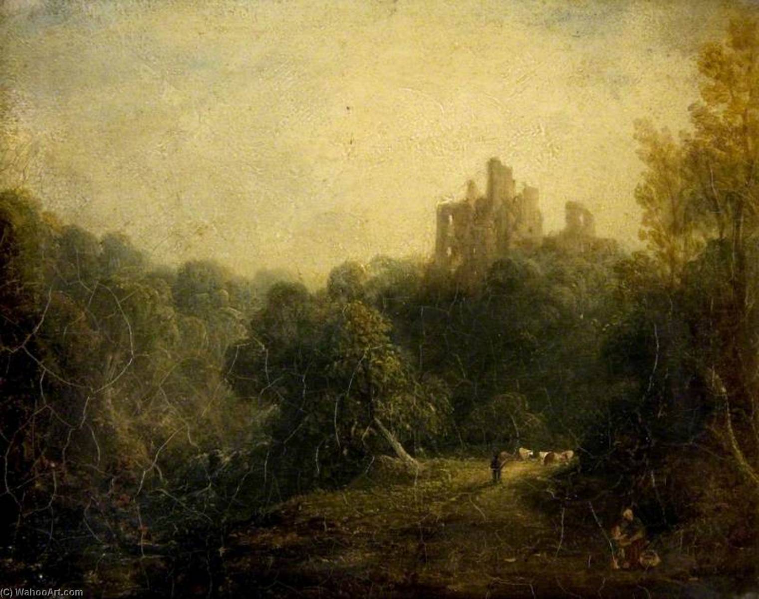 Artwork Replica Greenan Castle by George Frederick Buchanan (1800-1864 ...