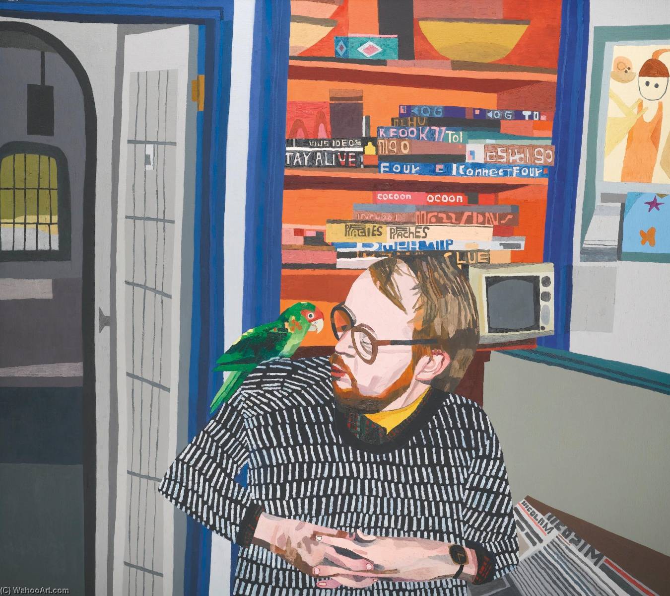 Untitled (Jeremy and Dunbar) by Jonas Wood Jonas Wood | ArtsDot.com