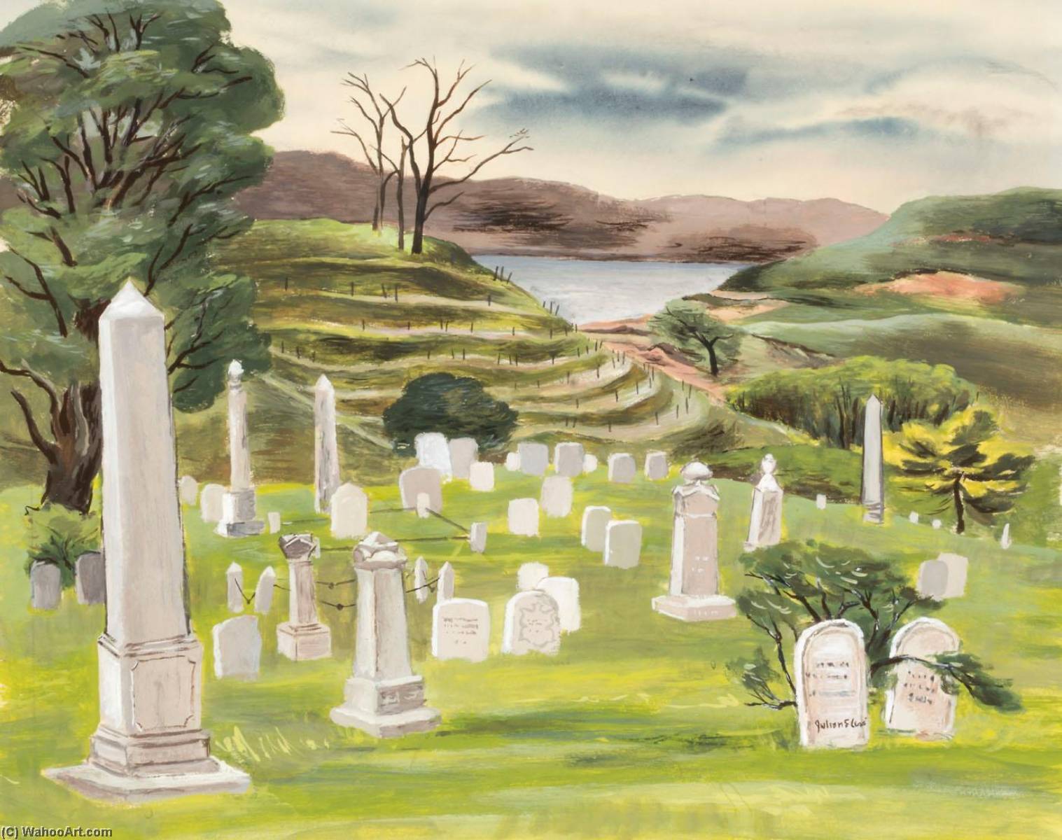 Get Art Reproductions God`s Acre, 1943 by Julian Levi (Inspired By ...