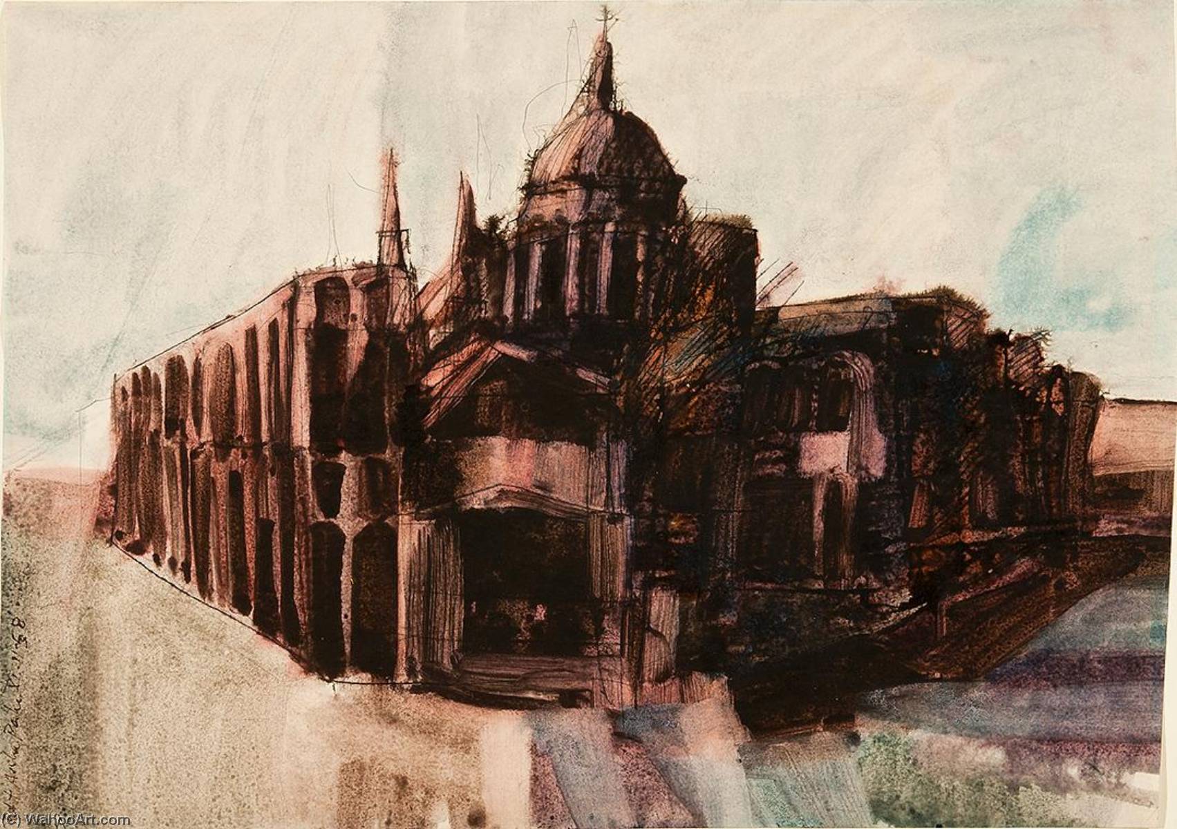 Building, 1958 by Robert Andrew Parker Robert Andrew Parker | ArtsDot.com