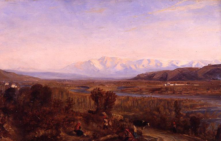 Comprar Reproducciones De Arte Del Museo La Vallée de Bizanos de Paul Huet (1803-1869, France ...