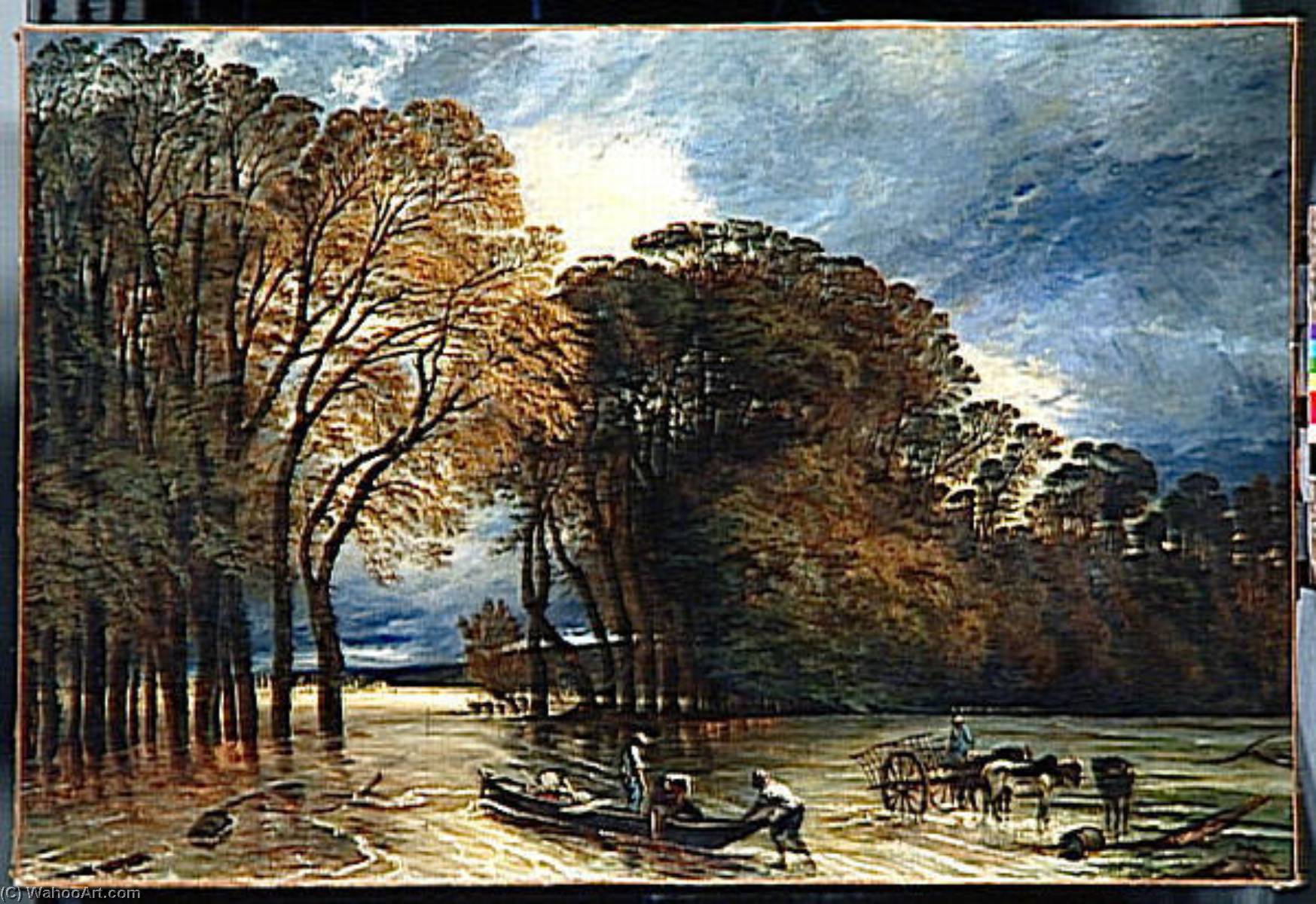 Get Paintings Reproductions INONDATION A SAINT CLOUD (PARC DE SAINT ...