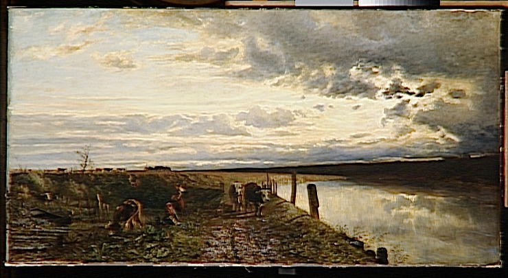 Buy Museum Art Reproductions SOLEIL COUCHANT by Paul Huet (1803-1869 ...