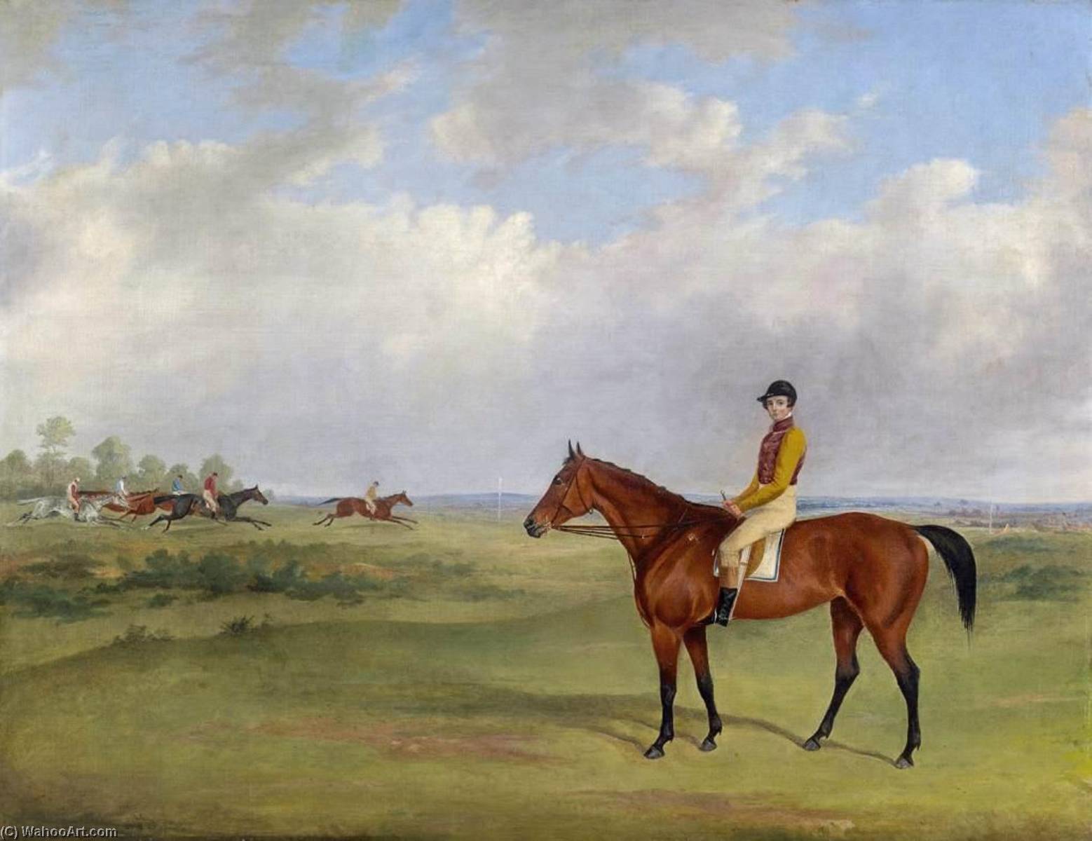 Portrait a Bay Racing Pony, 1840 by George Henry Laporte George Henry ...
