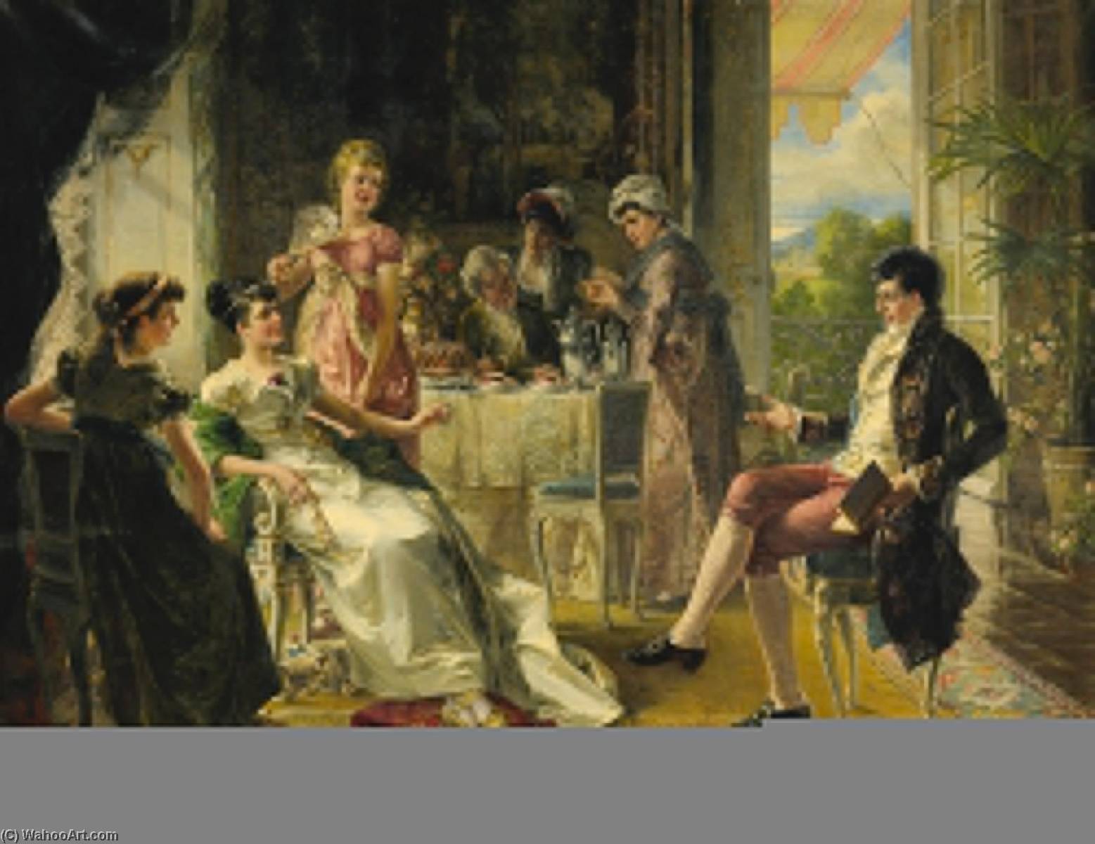 Repartee on a Summer Afternoon by Carl Herpfer Carl Herpfer | ArtsDot.com